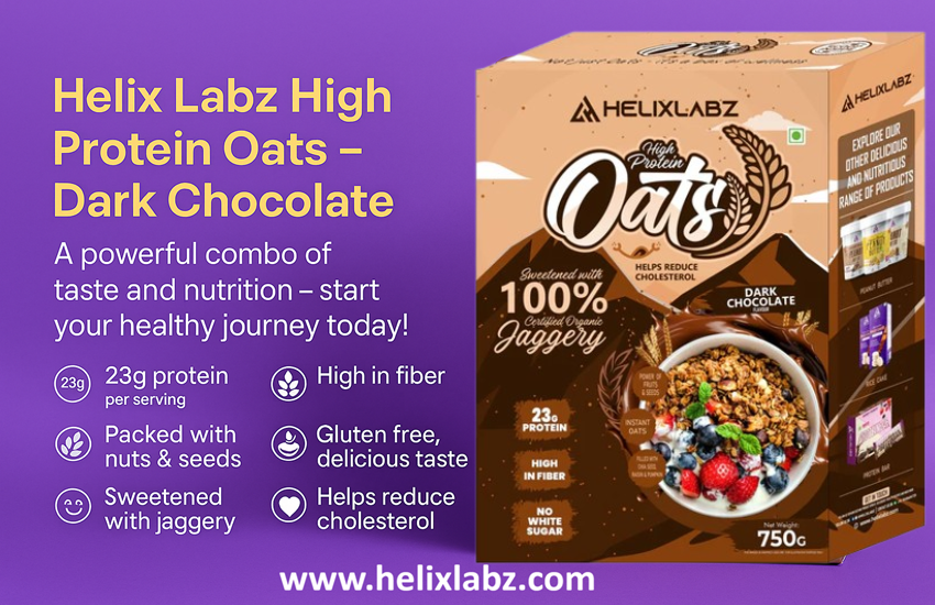 High Protein Oats – Dark Chocolate: The Ultimate Breakfast Fuel – Helix ...