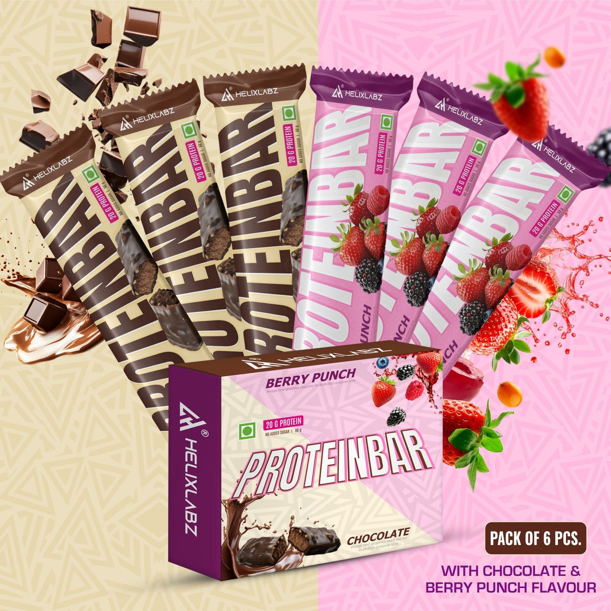 Helix Labz Protein Bars - High Protein & Low Sugar