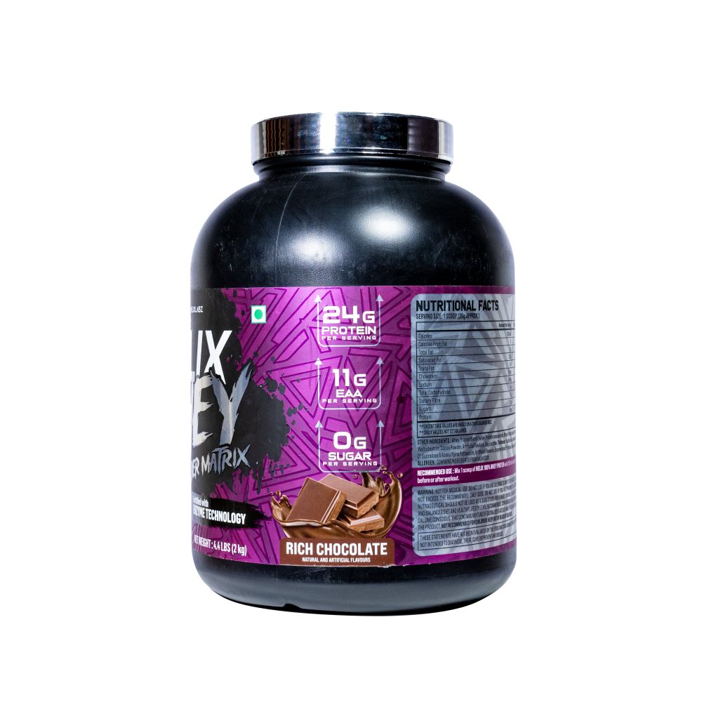 Helix 100% WHEY Protein Powder Matrix – Rich Chocolate 2kg (4.4Lbs ...